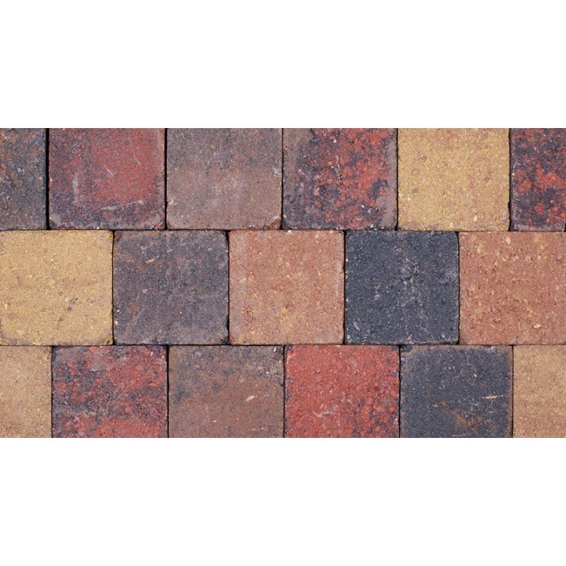 Bunt Pflastersteine getrommelt